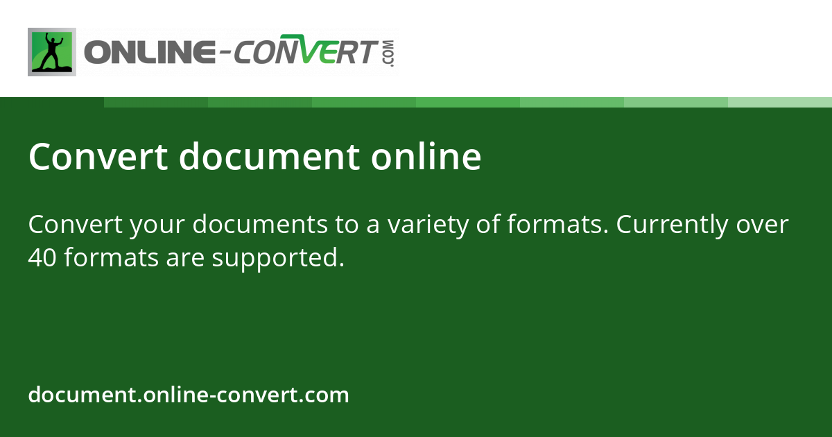 Convert document online