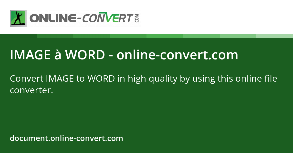 IMAGE en WORD - online-convert.com