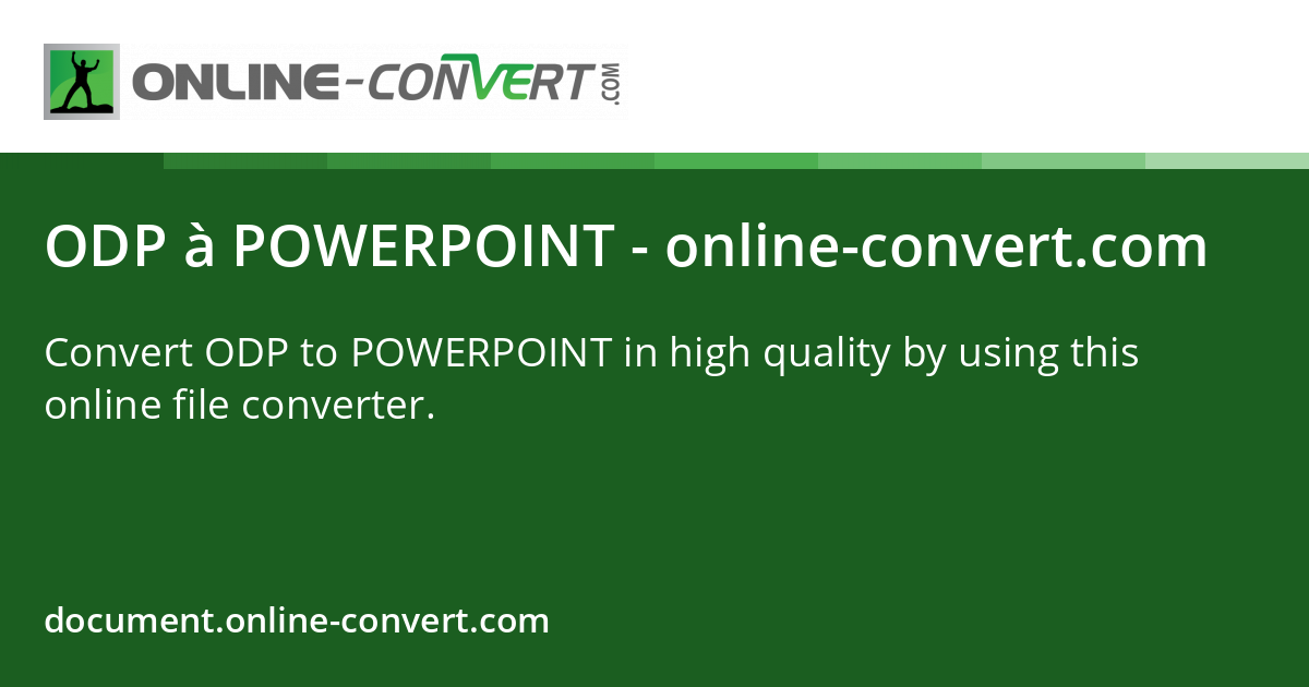 ODP en POWERPOINT - online-convert.com