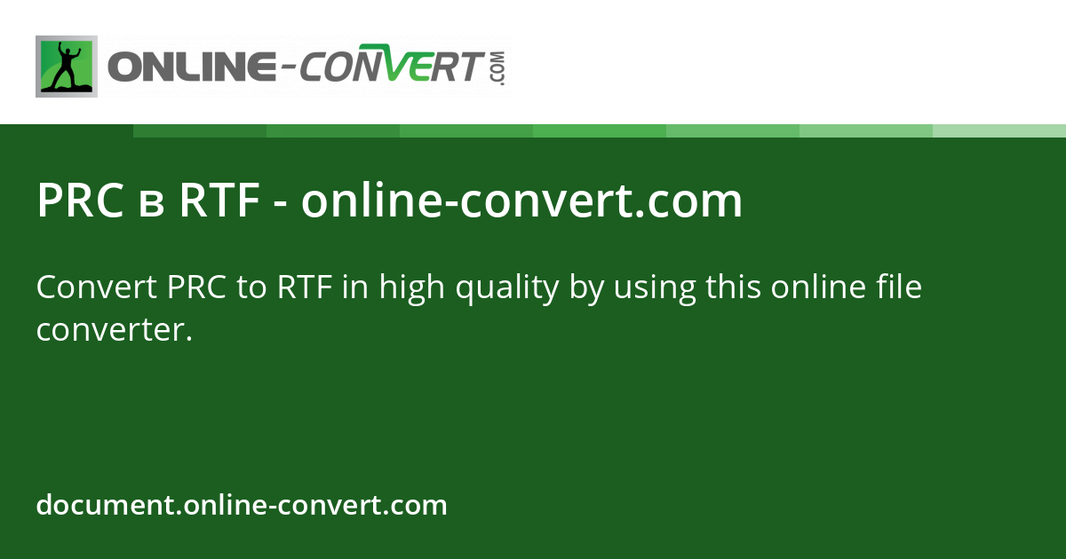 PRC в RTF - online-convert.com