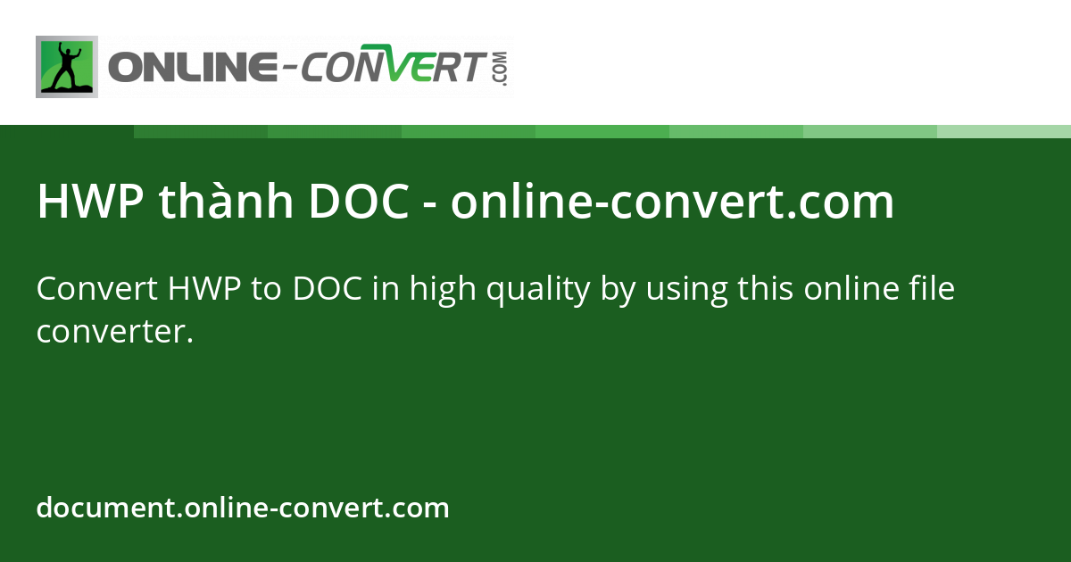 HWP sang DOC - online-convert.com