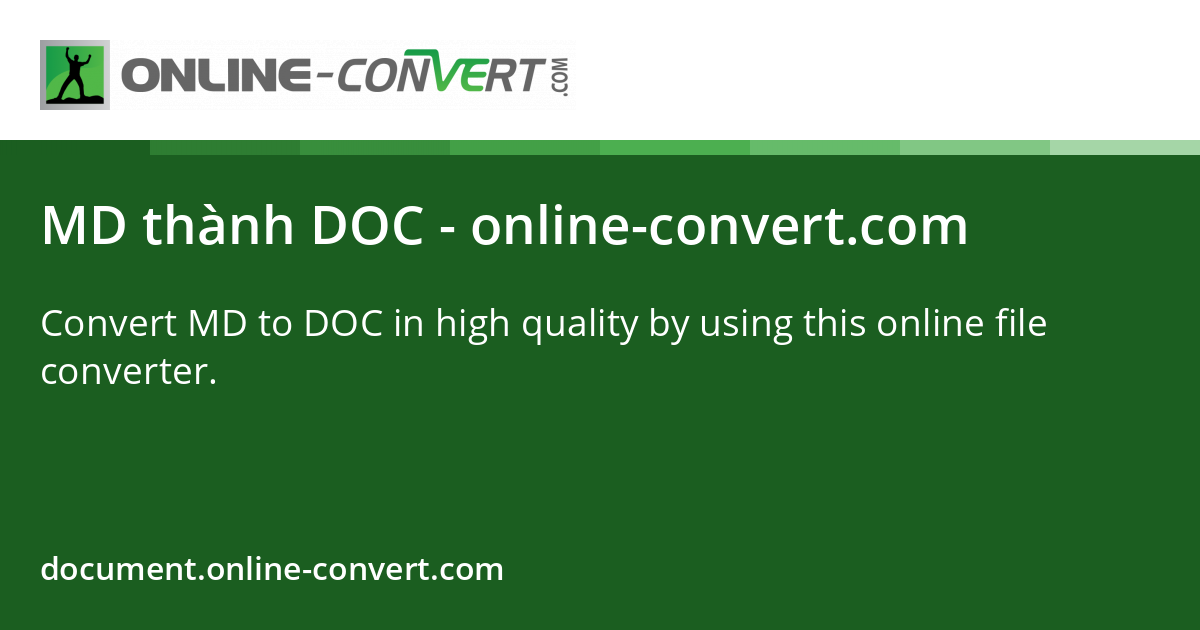 MD đến DOC - online-convert.com
