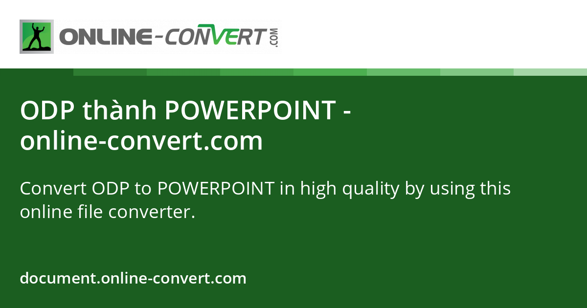 ODP sang POWERPOINT - online-convert.com