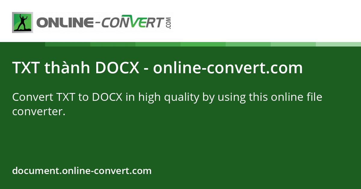 TXT đến DOCX - online-convert.com